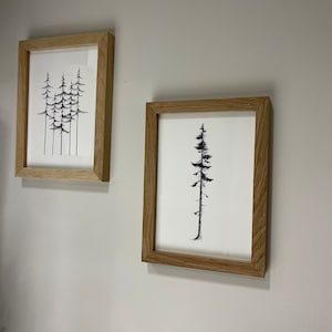 Single Tree Print Minimalistic Tree Print Forest Wall Art Cabin Artwork ...