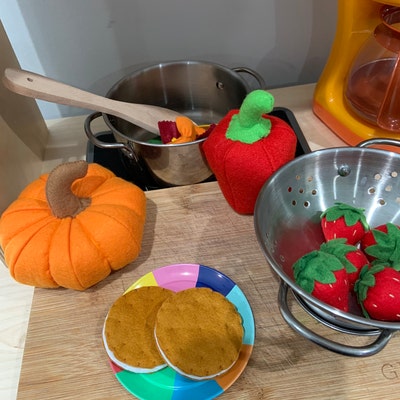 Meat Steak T-bone Roast Steak Play Food / Felt Food Pretend - Etsy