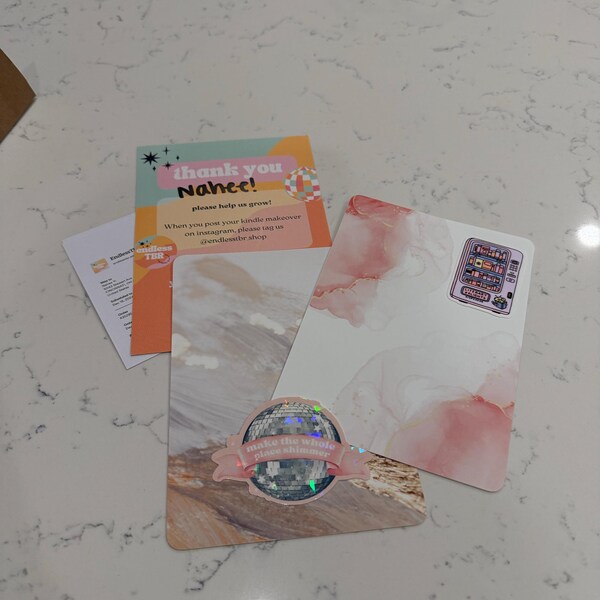 Reading in Progress Pink Do Not Disturb Waterproof Sticker for Kindle ...