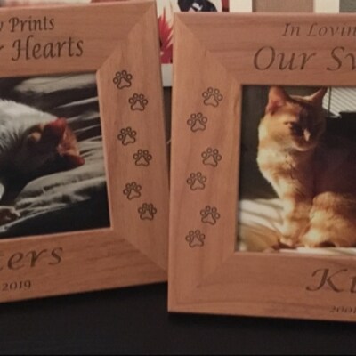 Cat Memorial Frame, Pet Loss Gifts, Cat Picture Frame, Picture Frames ...