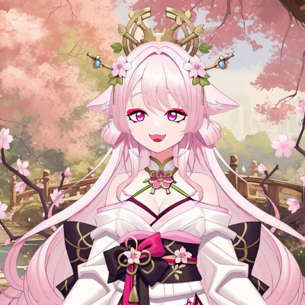 Leopard Girl Vtuber Model: Futuristic Live2d, OBS Stream (7 Hotkeys ...