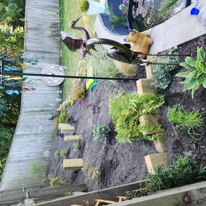 Wood/timber Post and Rope, NO DIG Kit Richthepostman 18mm Single Rope ...