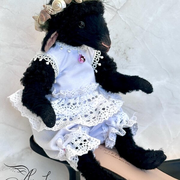 Black Goat Doll, Teddy Goat, Goat Art Doll, Plush Goat, Stuffed Animals ...