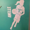 Custom Name Girls Basketball Wall Decal - 0265 - Home Decor - Wall ...