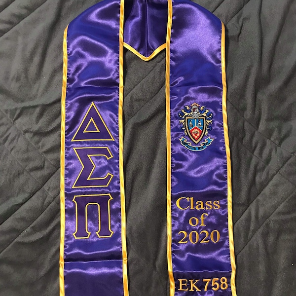 Delta Sigma Pi Graduation Stole Sash - Etsy