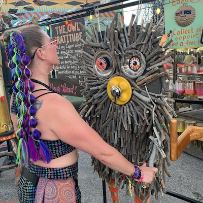 Festival Rave Braids Rainbow Alien Easy Tinsel Rave Festival Braiding ...