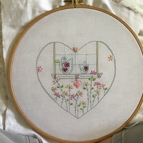 My Little Sampler - Set of Six Embroidery Patterns Finished as a ...