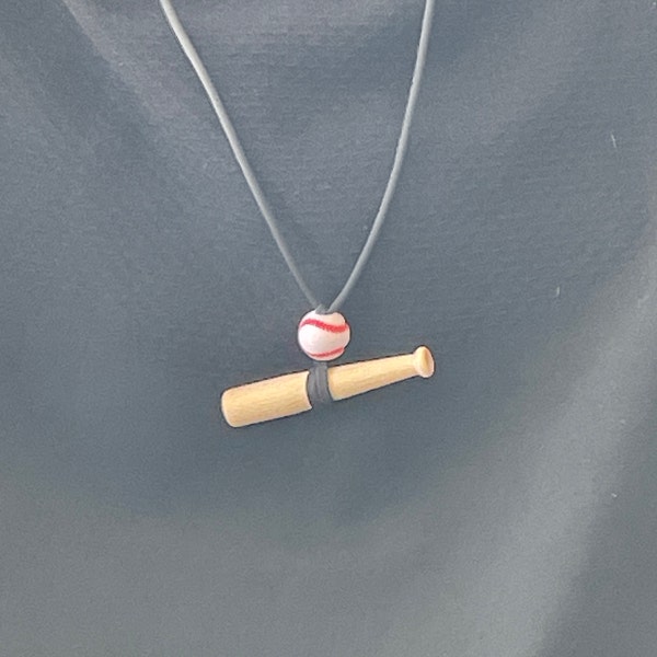 Baseball Bat Necklace, Mens and Boys Baseball Necklace, Mookie Necklace ...