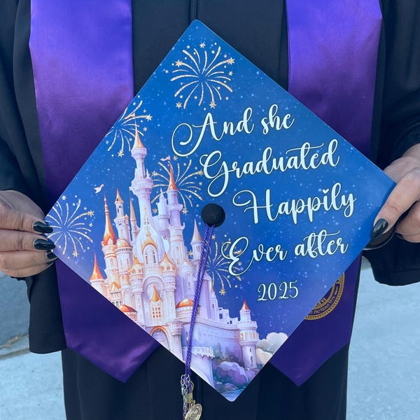 Holy Cow Printed Graduation Cap Topper, Cow Print Graduation, Grad Gift ...