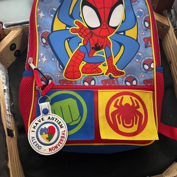 Autism Awareness, Autism Bag Tag, Autism Alert for Backpack, Autism Tag ...