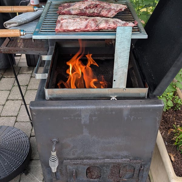 Deluxe Tuscan Grill With Fire Pan Stainless, Grills, Tuscan Grills, BBQ ...