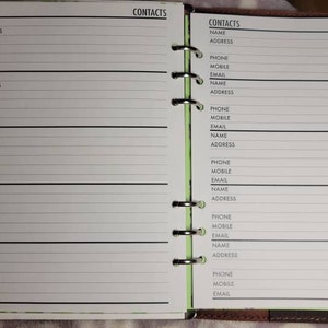 Printed Personal Rings Daily Routine Planner Refill, 3.74 X 6.73, 26 or ...