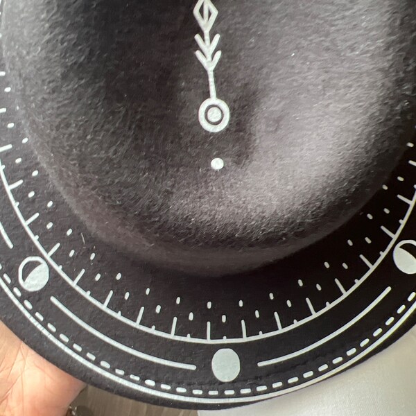 Reflective Moon Phases Hat| Mystic Adventure Hat| Nature Wide Brim Hat ...