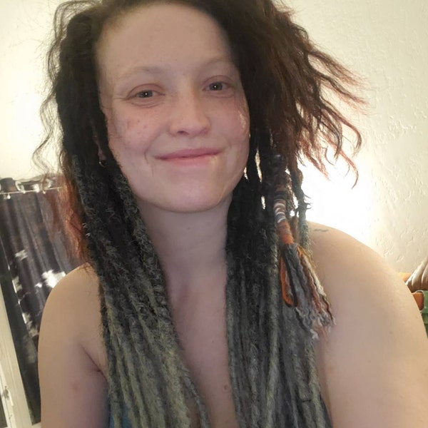 Chunky Wool Hair Wrap | One Dreadlock Wrap Extension | Dread Wrap ...