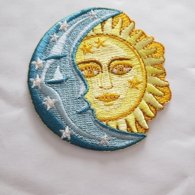 Sun & Moon Patch Iron on Patch Embroidered Patches for Jackets Cosmic Astrology Wildflower Co ...