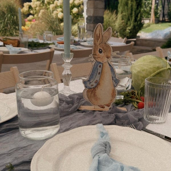 Peter Rabbit Cutouts | Wooden Peter Rabbit Table Decor | Peter Rabbit ...