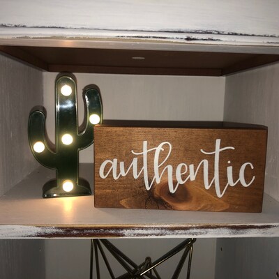 One Little Word Custom Hand-lettered Wood Sign Shelf Sitter Word for ...