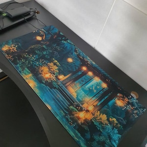 Extra Large Mousepad, Dark Academia Library Writing Desk, Gothic Mouse ...