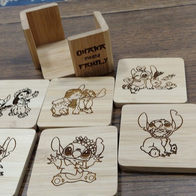 Lilo & Stitch Inspired Engraved Bamboo Utensil Set - Etsy