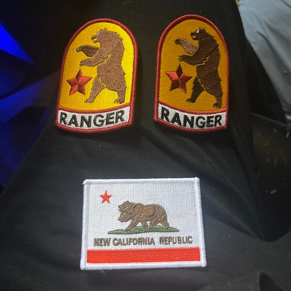 Fallout New Vegas Inspired Ranger Bear NCR Cosplay Gamer Patch Hook and ...