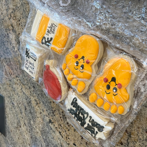 Get Well Sugar Cookies/ Surgery Gift / Knee Surgery Sugar Cookies ...