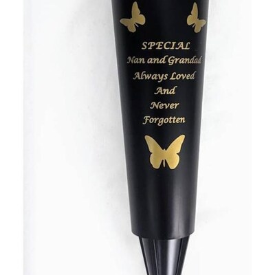 Large Heart Temporary Gravestone Marker Memorial Plaque, Personalised ...