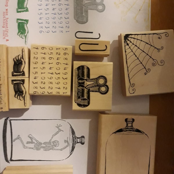 Skeleton Dancing RUBBER STAMP, Halloween Stamp,day of the Dead Stamp ...