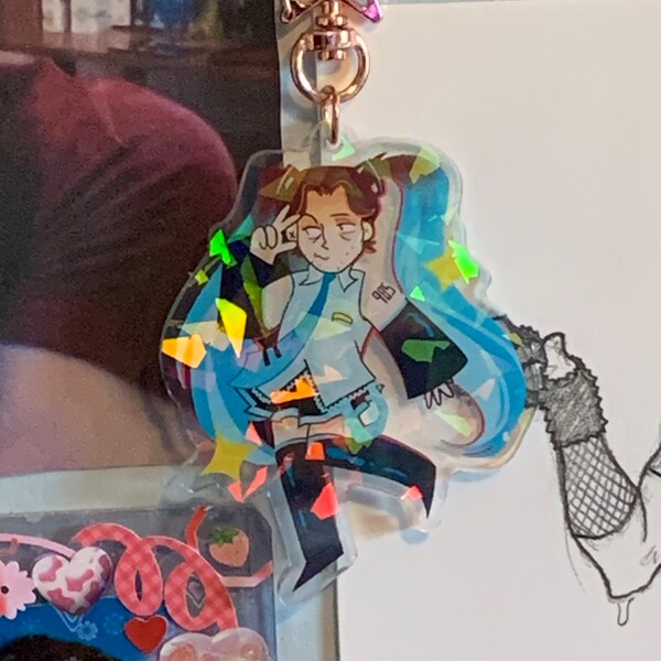Jerma Jermiku Holographic Keychain - Etsy
