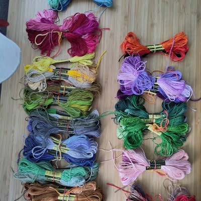 Rainbow Color Embroidery Floss 150 Skeins, Cross Stitch Thread ...