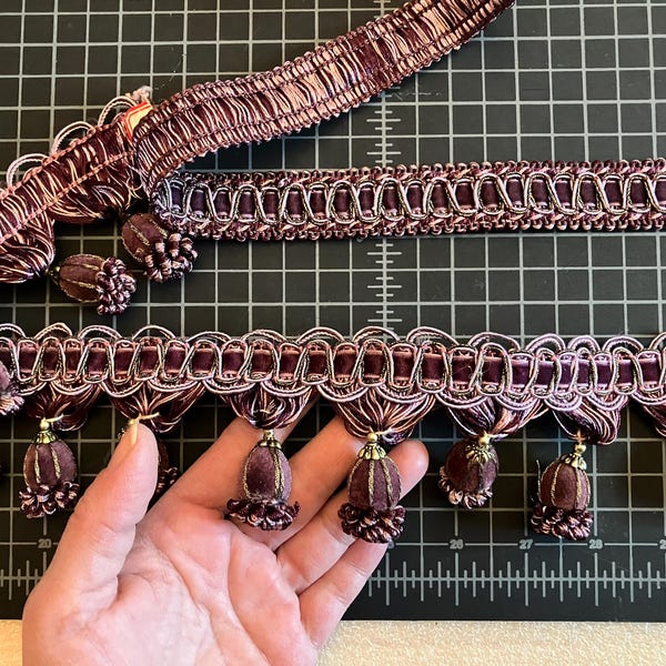 Elegant 6" (15cm) Key Tassel, 4" (10cm) Loop, Accented With Rosette and ...