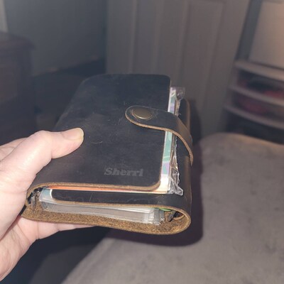 Travelers Notebook Cover, Personalized Leather Cover for Pocket Size ...