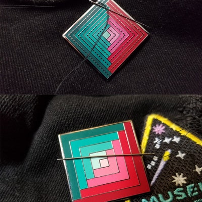 Pinwheel Star Quilt Block Pin Hard Enamel Lapel Pin - Etsy