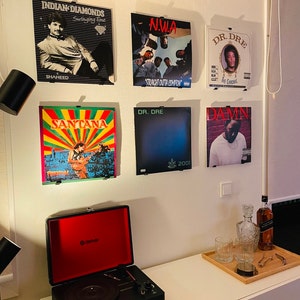 Multi-pack Minimalist Vinyl Wall Mounts Damage-free Album Holders, Wall ...