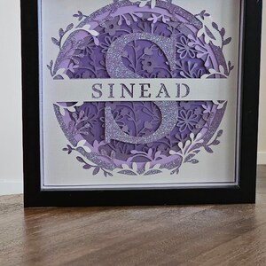 3D Split Monogram A-Z Shadow Box, Custom Name, Alphabet Family Name SVG ...