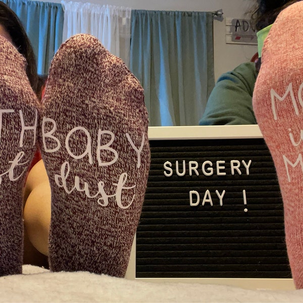 IVF Socks, IVF Gifts, Faith Trust Baby Dust, - Etsy