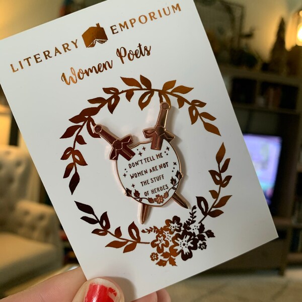 Qiu Jin Enamel Pin - Women Poets Pin Collection - Book Lover - Feminist ...