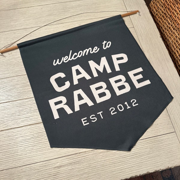 Personalized Camp Banner, Camp Themed Party Decor, Custom Name Baby or ...