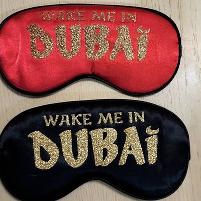 Dubai Sleep Mask Dubai Bachelorette or Birthday Party FAVORS. Perfect ...