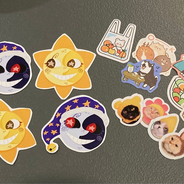 Waterproof Cute Stickers Plushies Vash, Wolfwood and Knives - Etsy