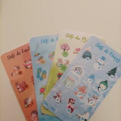 Défi Emoji Arc en ciel 12 mois d'épargne ludique - Etsy France