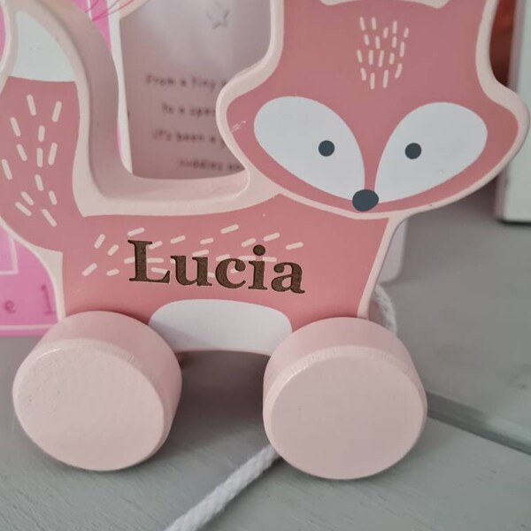 Personalised Wooden Farmyard Tractor - Etsy