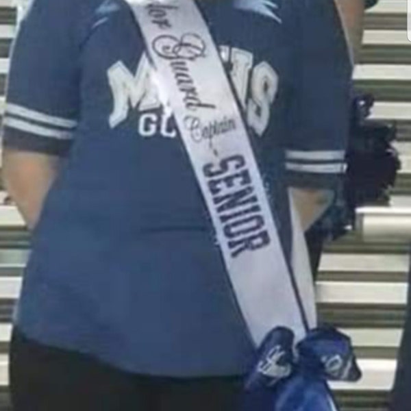 Flag Girl, Color Guard, Senior Sash - Add Favorite Trim, Bling, and ...