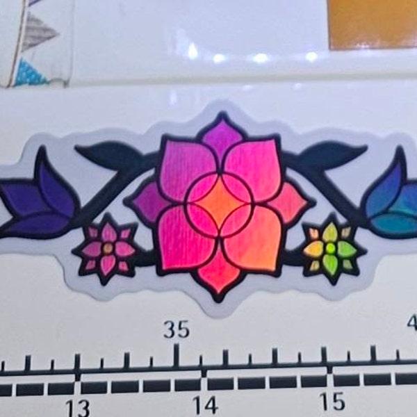 Native American Made Holographic Cree Flower - Etsy