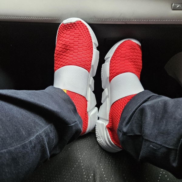 Men Unisex Adult Sonic Speed Shoes Custom Cosplay Shoes Sneakers With ...