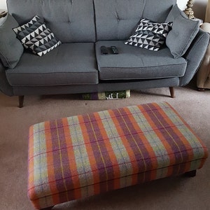Luxury Handmade Upholstered Footstool/coffee Table in Your Own Fabric ...