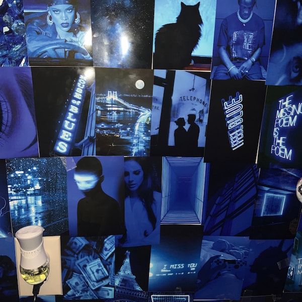 100 PCS Y2k Aesthetic Wall Collage Kit 2000's Vibe Photo Collage Pink ...
