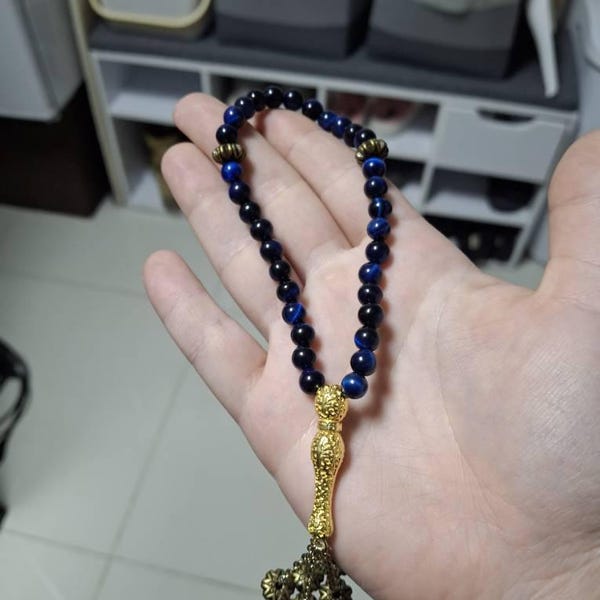 Carved Imam Camel Bone 33 Islamic Prayer Beads Misbaha Kombolo From ...