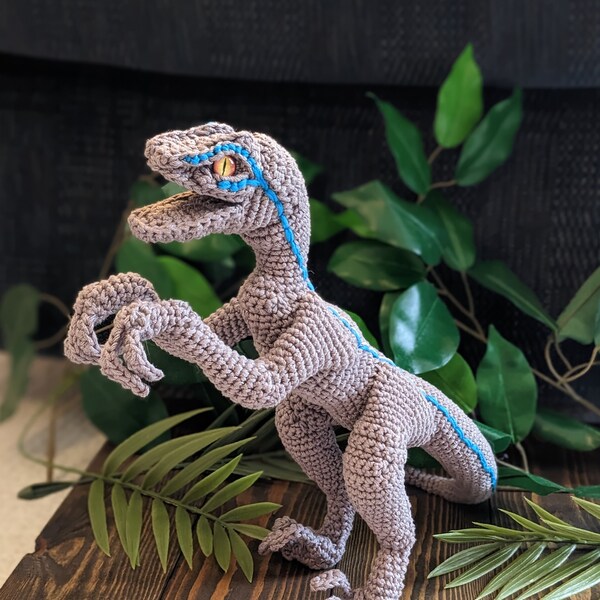 Velociraptor Pattern by Crafty Intentions DIGITAL PDF Downloadable - Etsy