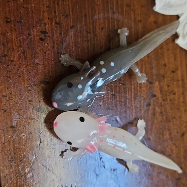 Firefly Axolotl, Axolotl, Silicone Axolotl, Squishy, Squishy Animal ...