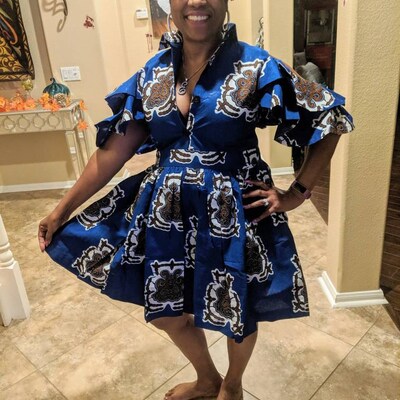 Adire Gown Styles, Adire Styles for Women, Adire Kaftan Styles, Adire ...